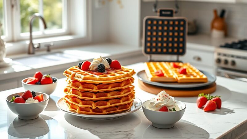 Making Waffles in Advance for Parties - The Waffle Affair