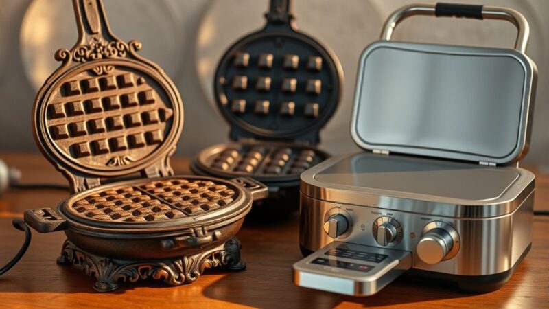 The Evolution of Waffle Iron Technology: From Cast Iron to Electric ...